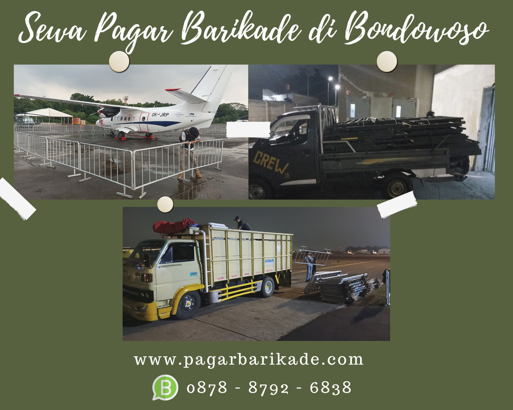 Sewa Pagar Barikade di Bondowoso 087887926838